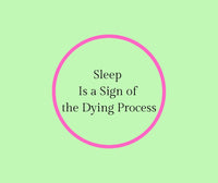Sleep Is a Sign of the Dying Process